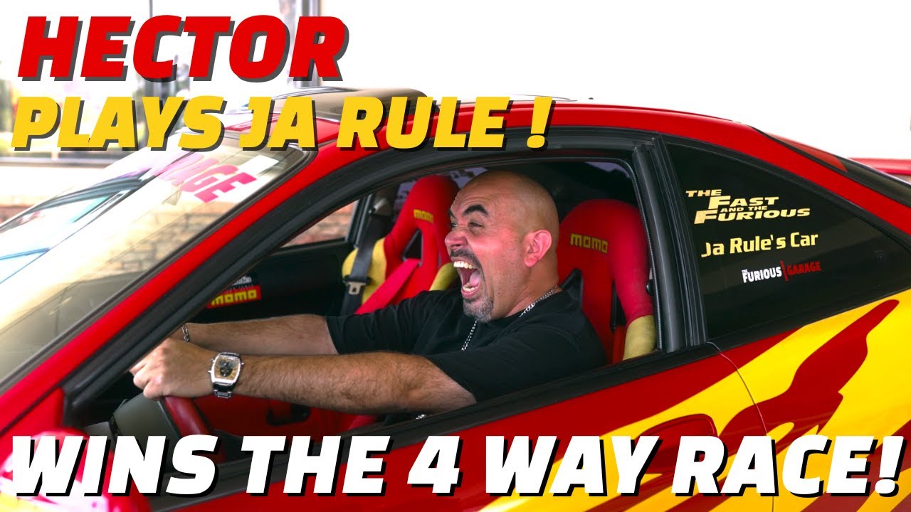 Hector at the Fast X premier and reunited with movie cars - YouTube