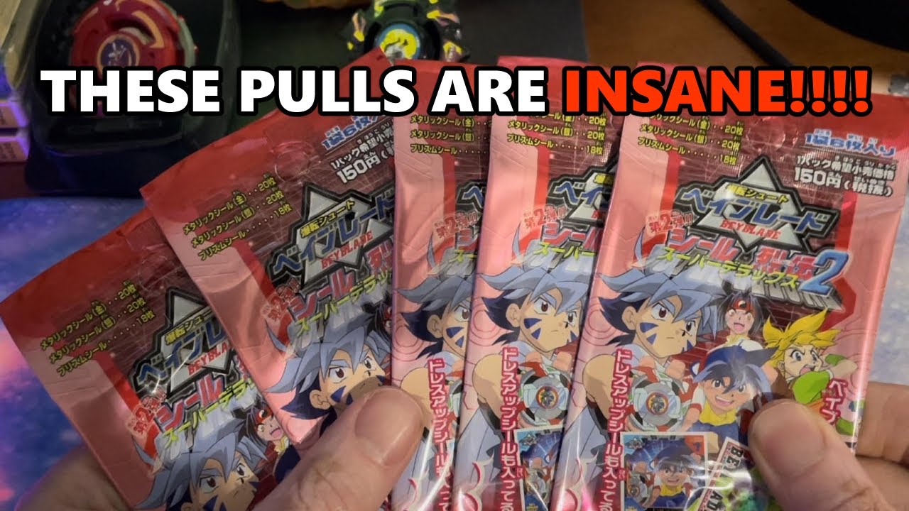 Opening Rare Beyblade Custom Sticker Booster Packs #beyblade # ...