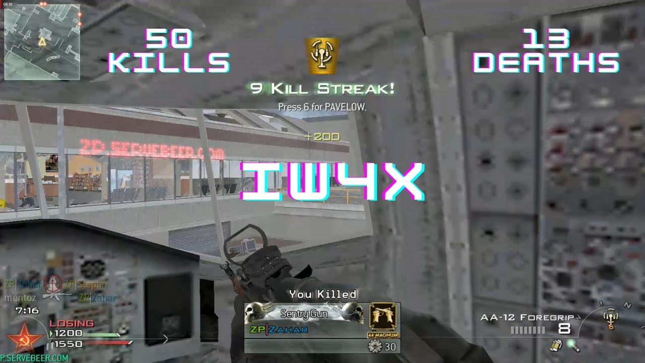 50 kills and 13 Deaths (COD MW2 IW4X) Pro Player Terminal ( FREE FOR ...