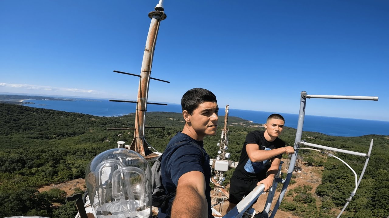 Climbing a Radio Tower Near The Sea - YouTube