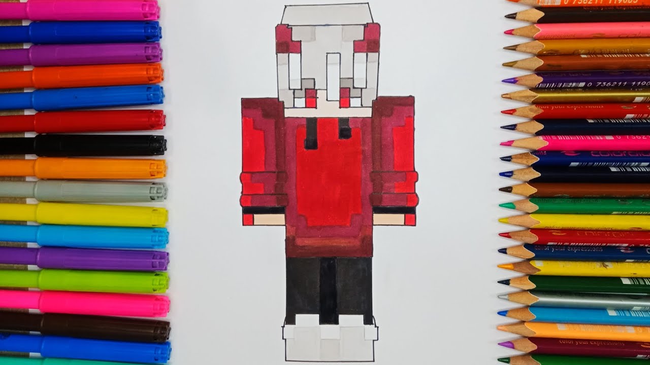 Pro gamer 9915 2.0 Minecraft Skin Drawing 😍 - YouTube