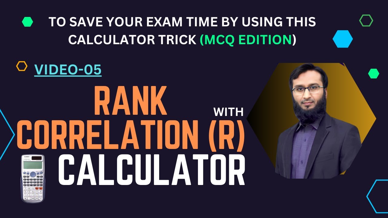 How to calculate #rank #correlation with Calculator. - YouTube