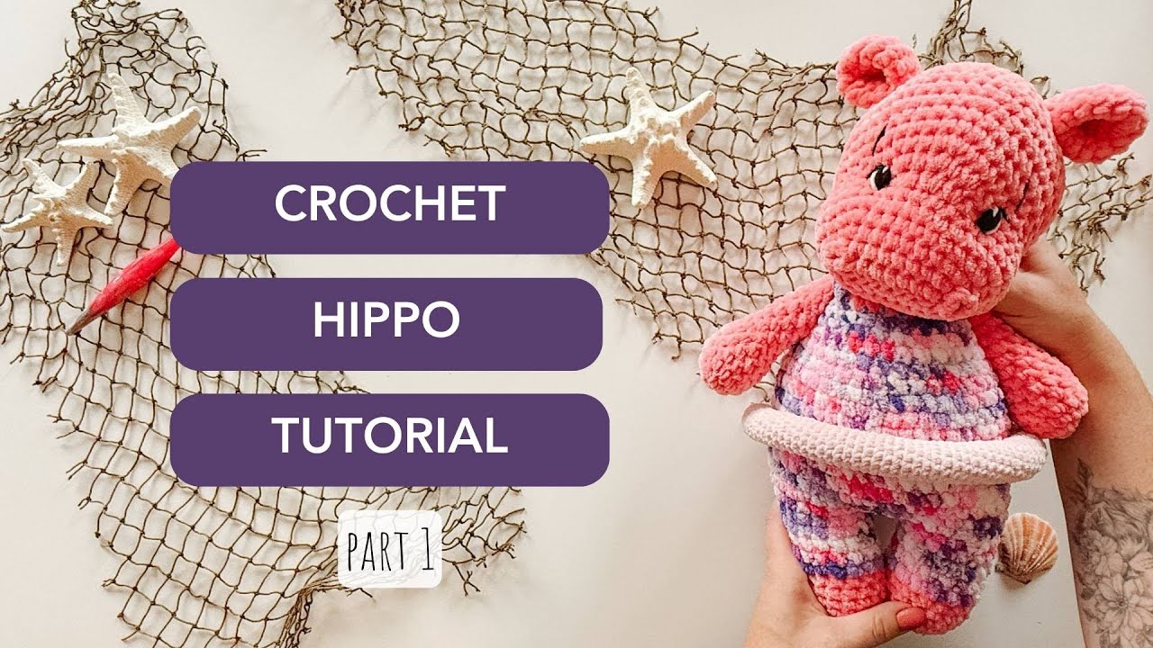Crochet Hippo Tutorial Part 1 l FREE Crochet Pattern - YouTube