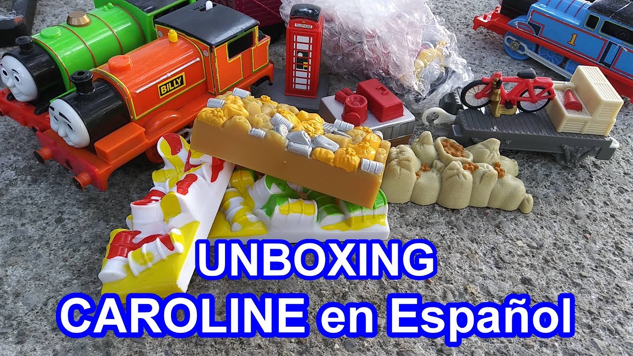 Trackmaster Caroline unboxing en Español Thomas y sus amigos - YouTube