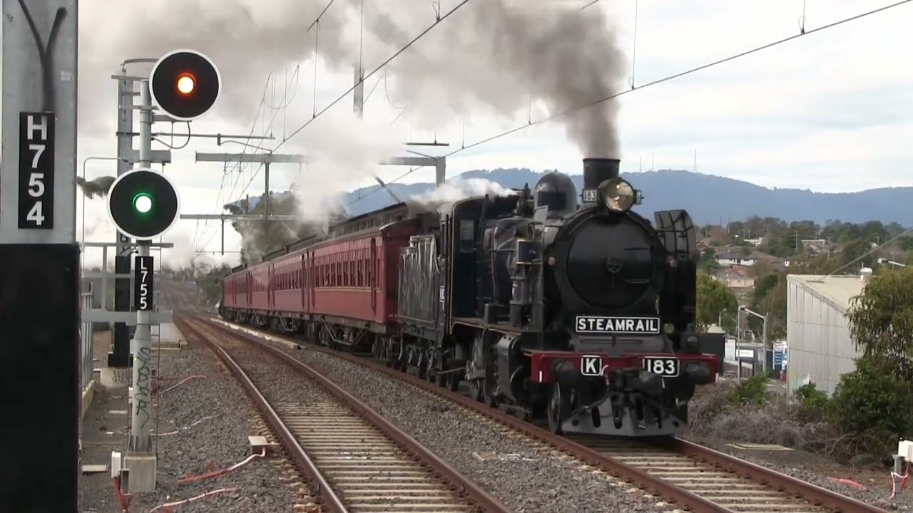 Welcome Back Red Rattlers - Heritage Train Parallel Run - Trackside ...