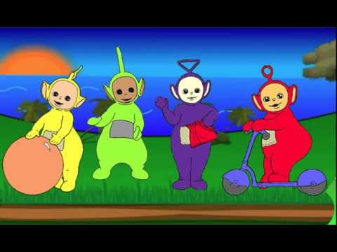Teletubbies Po, Tinky Winky, Laa Laa and Dipsy - Coloring Video for ...