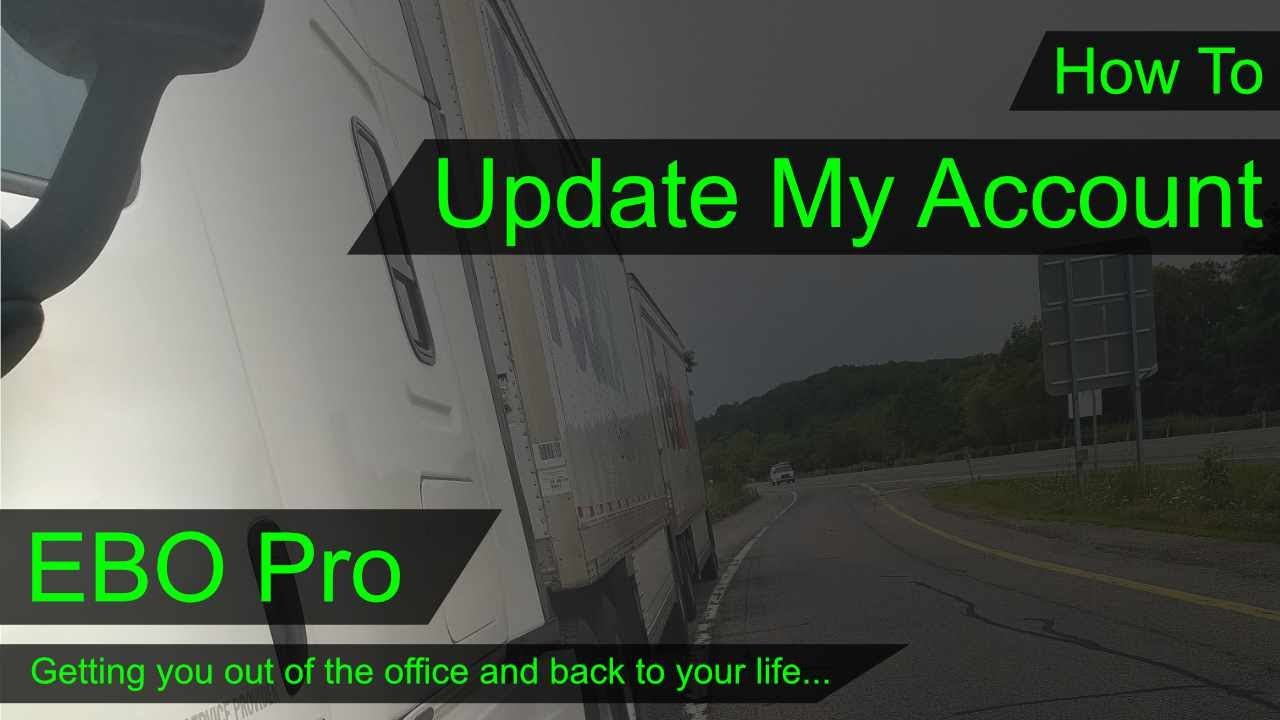 How To Update My Account Info on EBO Pro - YouTube