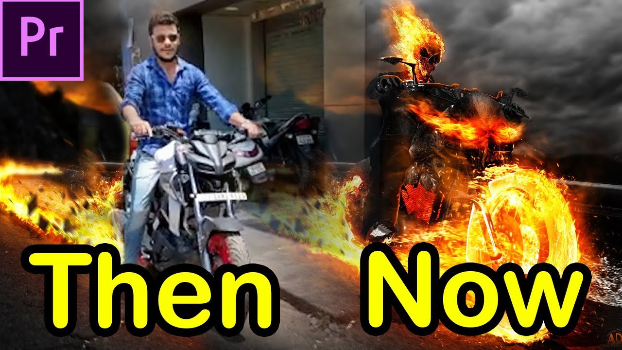 How to edit - Normal bike to ghost rider - Premiere pro Tutorial ...