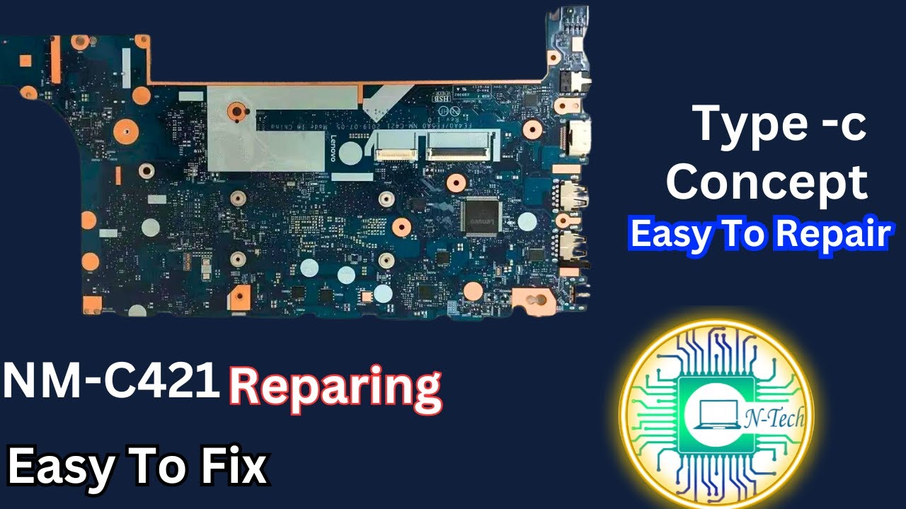 NM- C421 MotherBoard Easy To Fix In Hindi | Type-c Concept Easy To ...