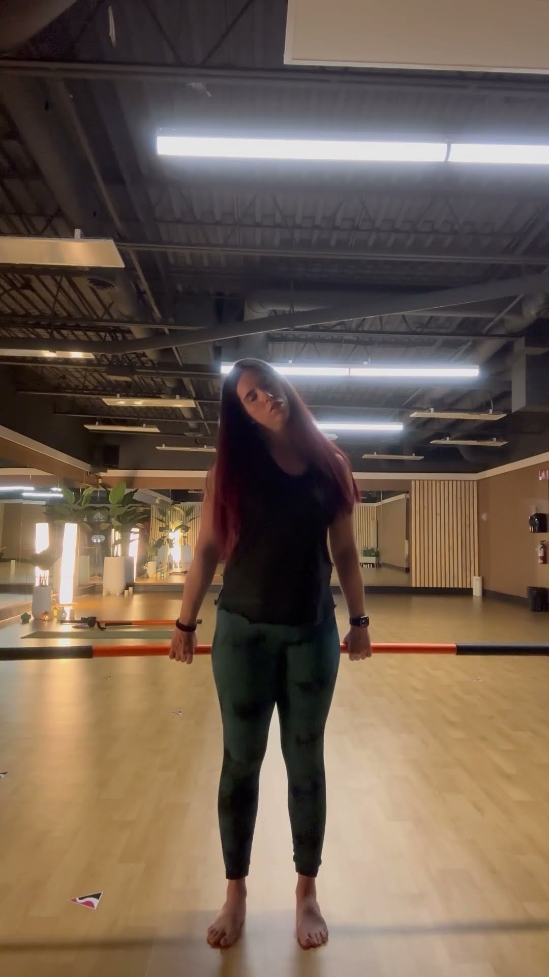 Stick behind back- bend left to right - YouTube