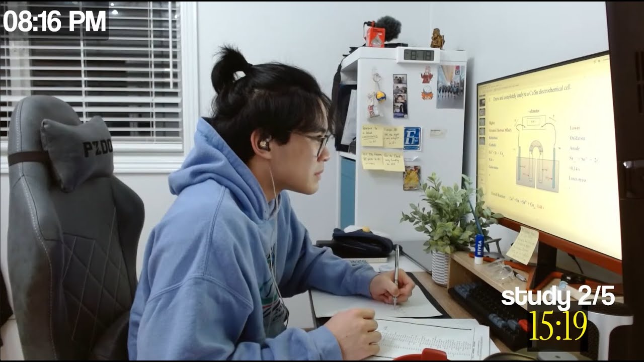 study w/ me - exams review (25/5) Pomodoro - YouTube