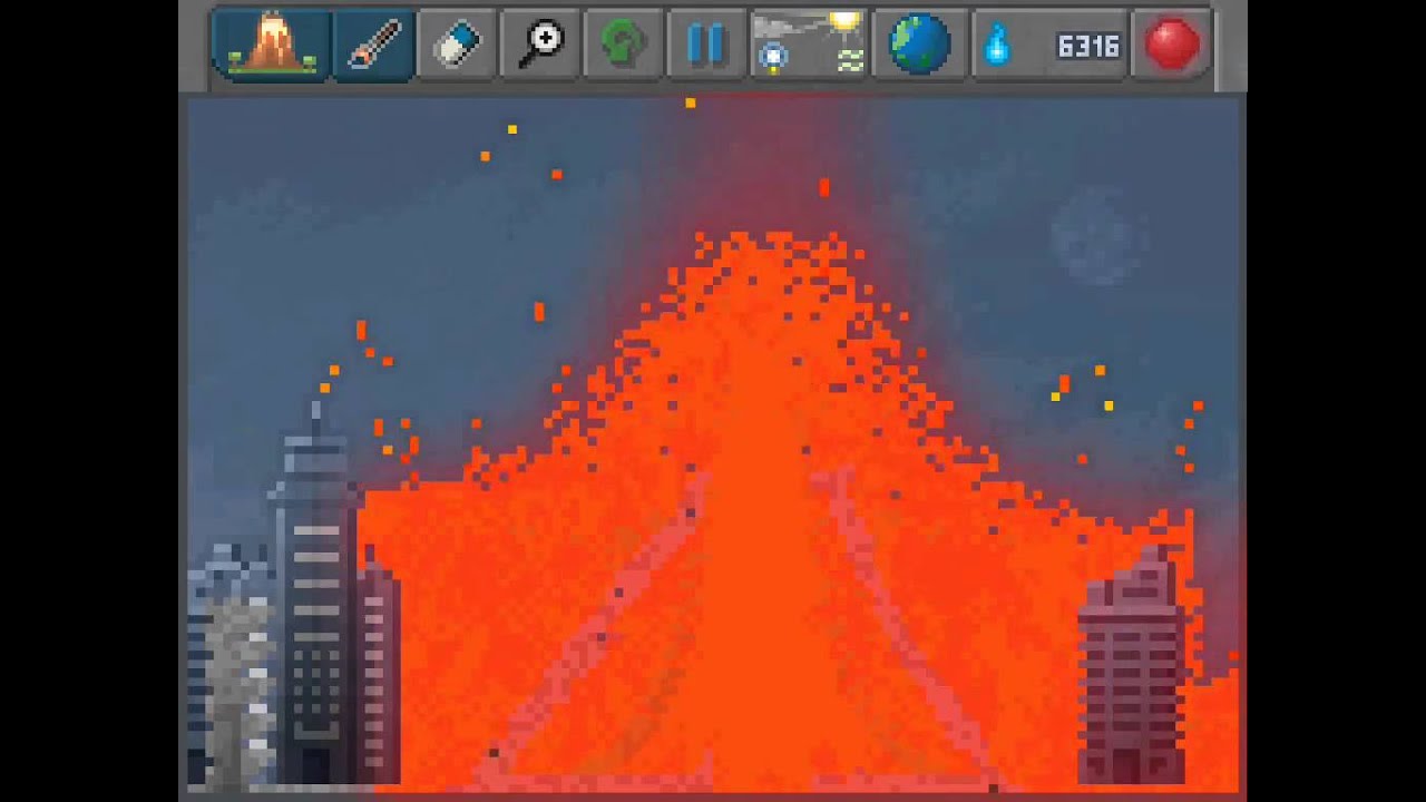 [The Sandbox] Volcano destroys city! - YouTube