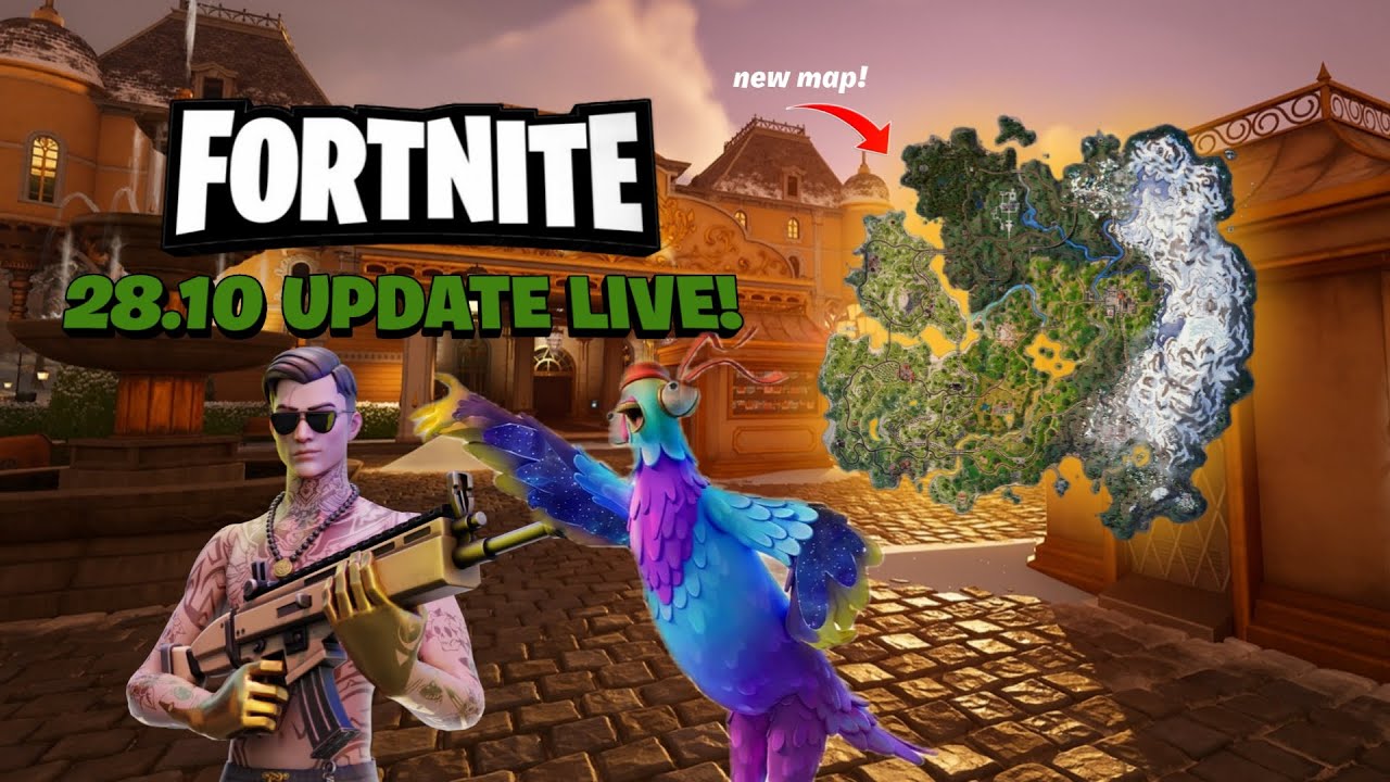 Fortnite 28.10 *new update* playing with fans! - YouTube