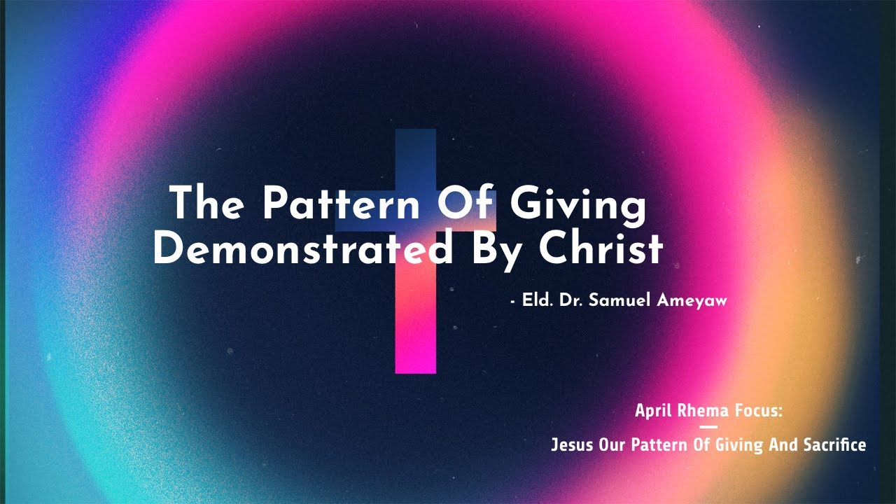 The Pattern Of Giving Demonstrated By Christ | PIWC WORCESTER - YouTube