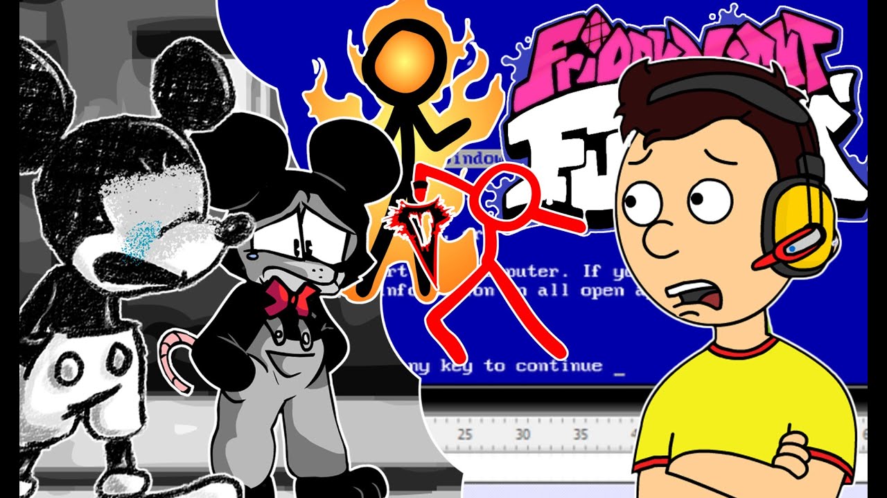 Caillou VS Deathly Happy Mouse, Soft Mouse, and Animation | Friday ...