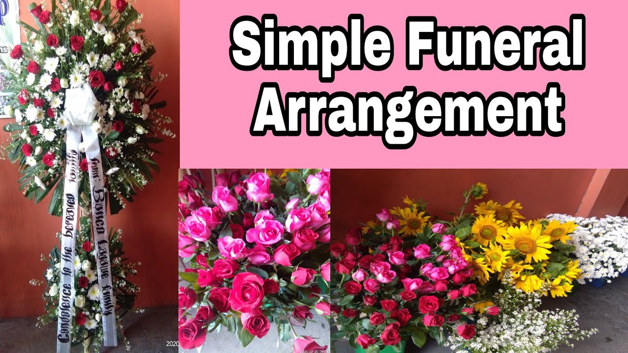 STEP BY STEP TUTORIAL: Creating Standee Funeral Flowers with Red and ...