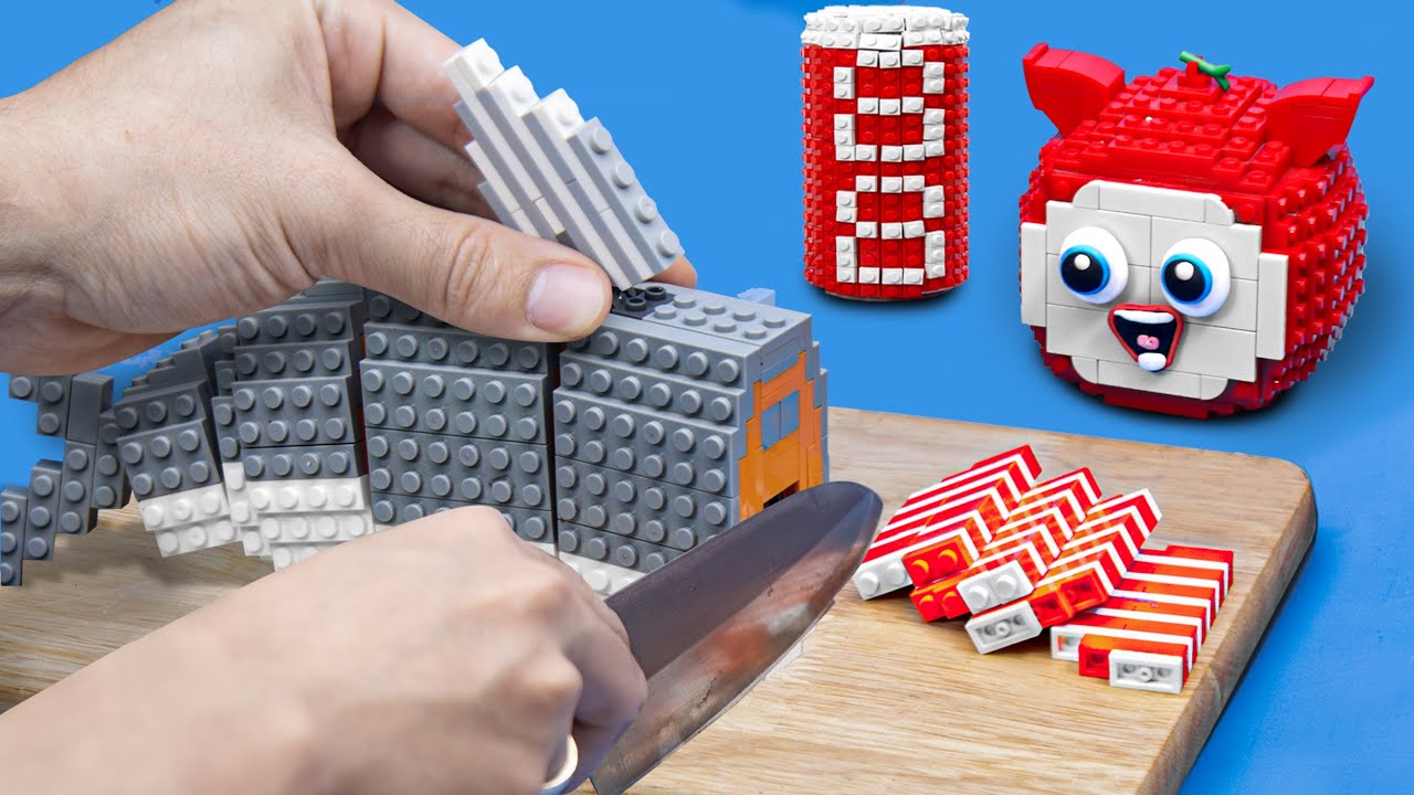 Best of LEGO COOKING videos | LEGO SALMON SASHIMI & LEGO Food ...