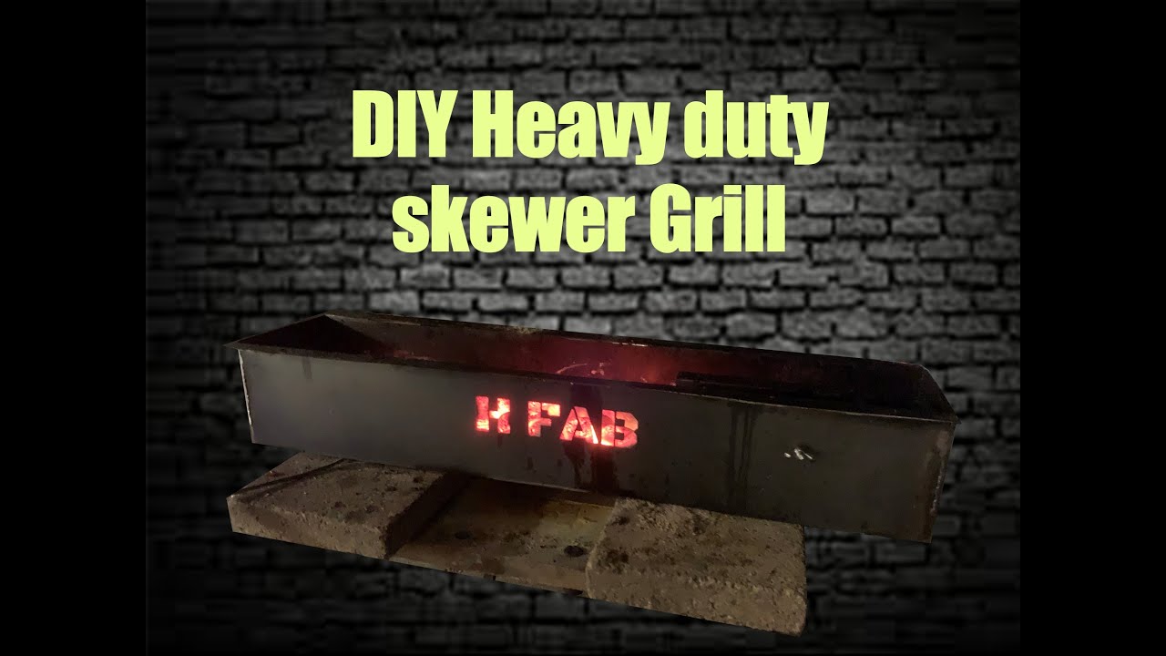 DIY SKEWER GRILL - YouTube