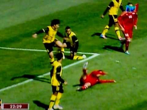 FADHLI SHAS red card @ Syria VS Malaysia - YouTube