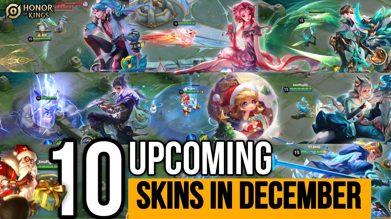 HOK: 10 UPCOMING SKINS IN DECEMBER | Honor of Kings - YouTube