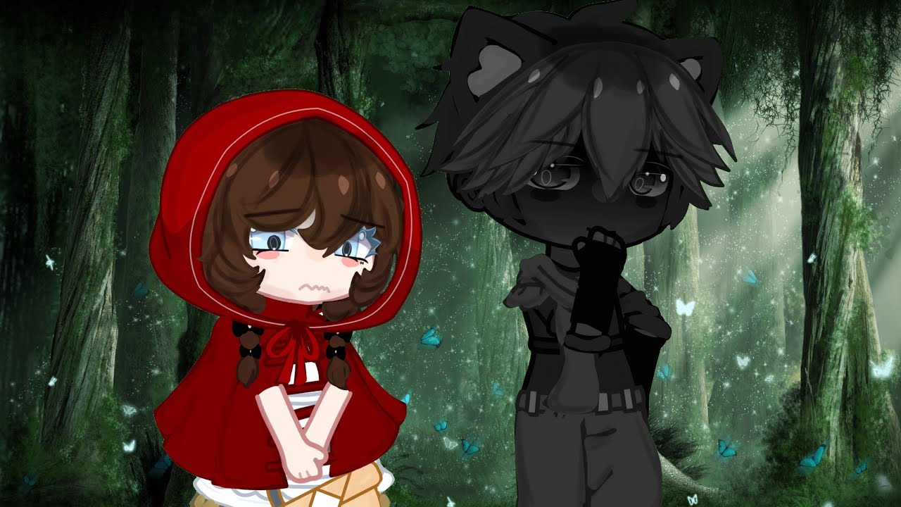 Look At The Stars In The Big Black Inkgacha Clubreduxoriginal Idea Little Red Riding