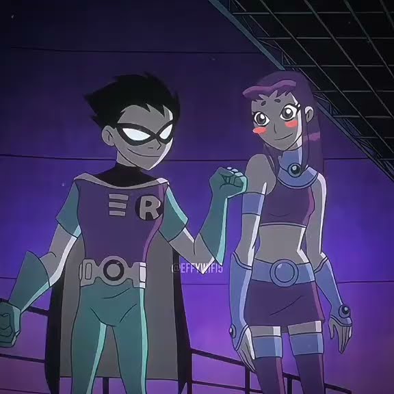 La mejor pareja 💓 robstar #teentitans #starfire #robin #romantic #amor ...