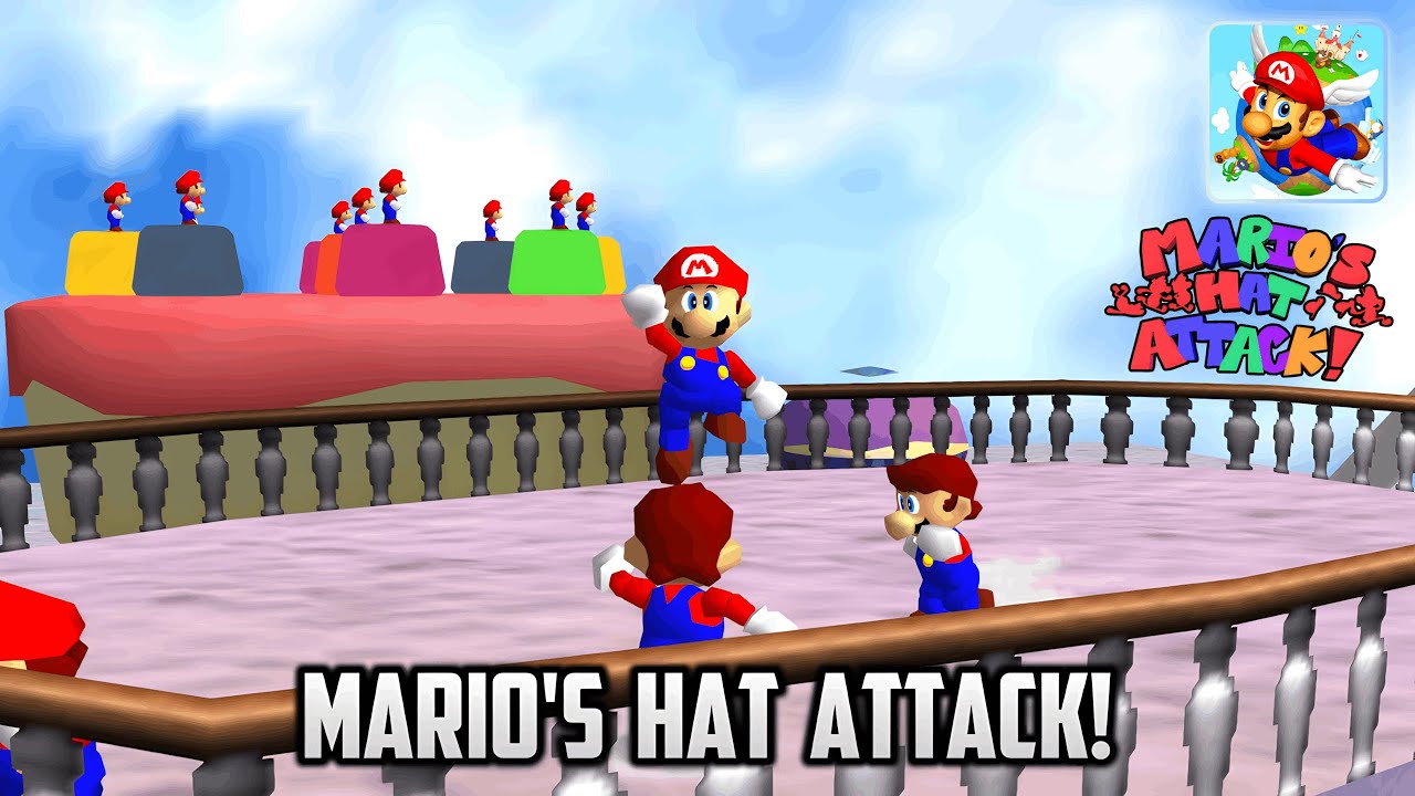 ⭐ Super Mario 64 - Mario's Hat Attack! - YouTube