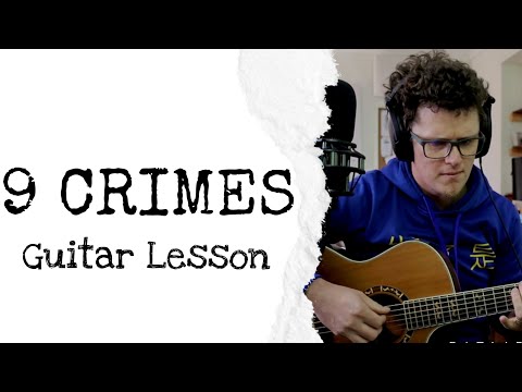 9 Crimes Guitar Lesson Tutorial // Damien Rice