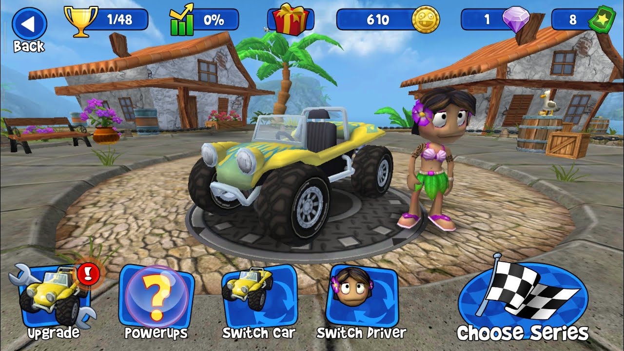 Beach Buggy Racing - Level 3-5 - new car gameplay - YouTube