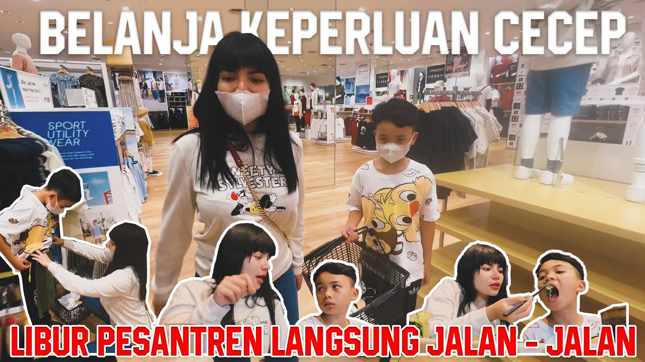 DINAR AJAK CECEP LIBURAN DI JAKARTA SAMBIL BELI PERLENGKAPAN CECEP BUAT DI PESANTREN - YouTube