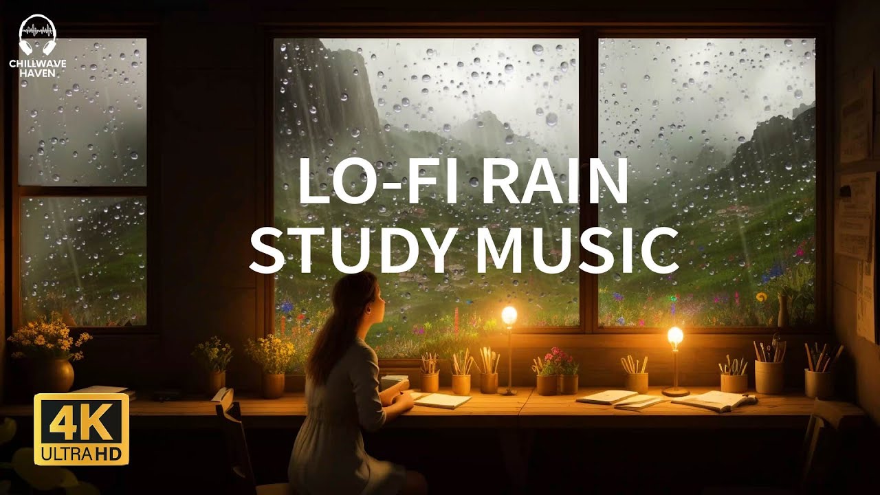 Jazzy Hiphop - Lo-fi Rain ☂️ ☕️ Study Music Lofi Rain Chillhop Beats ...
