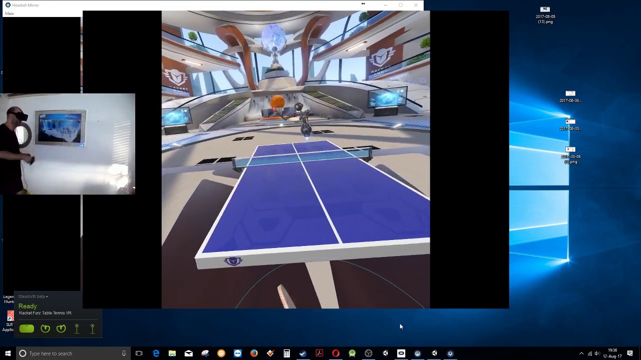 Racket Fury : Table Tennis VR - practice mode vs low level AI - YouTube