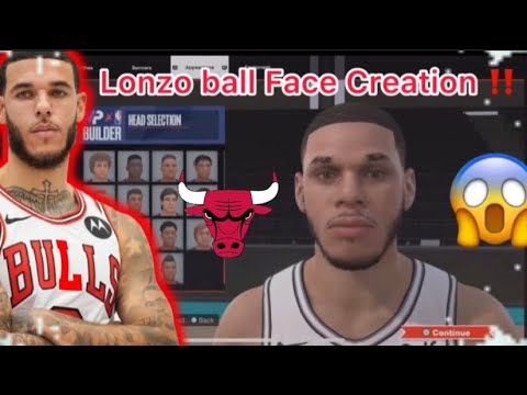 Lonzo Ball Face Creation 2k24 Next Gen)😱‼️#2k24 #chicagobulls #viral ...
