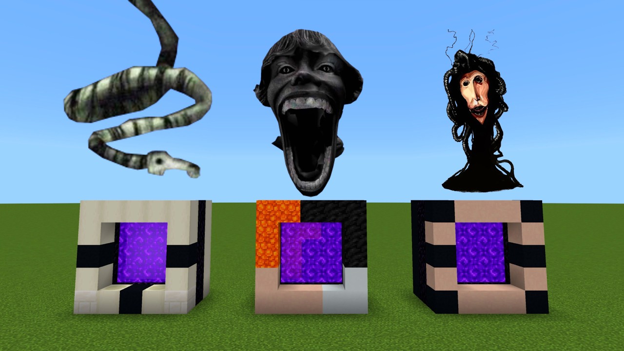 How To Make A Portal To Long Horse SCP 67 The Locust In Minecraft - YouTube