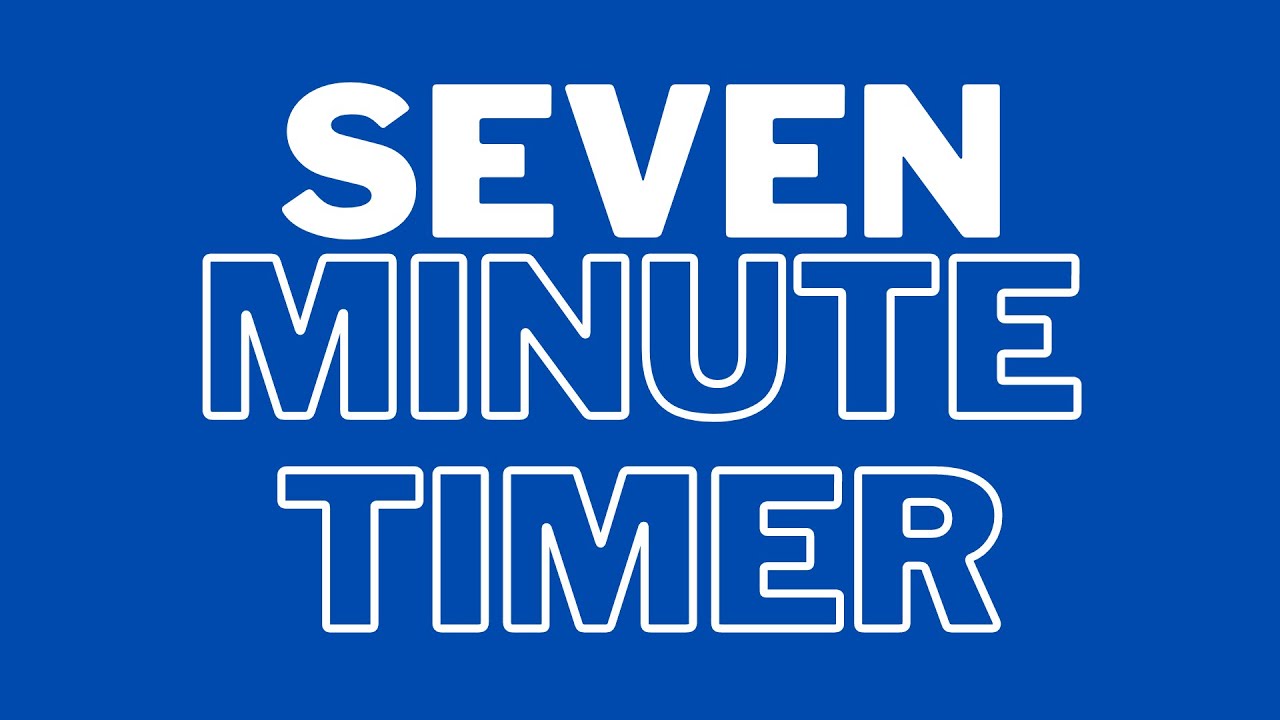 7 Minute Timer (Blue) - YouTube