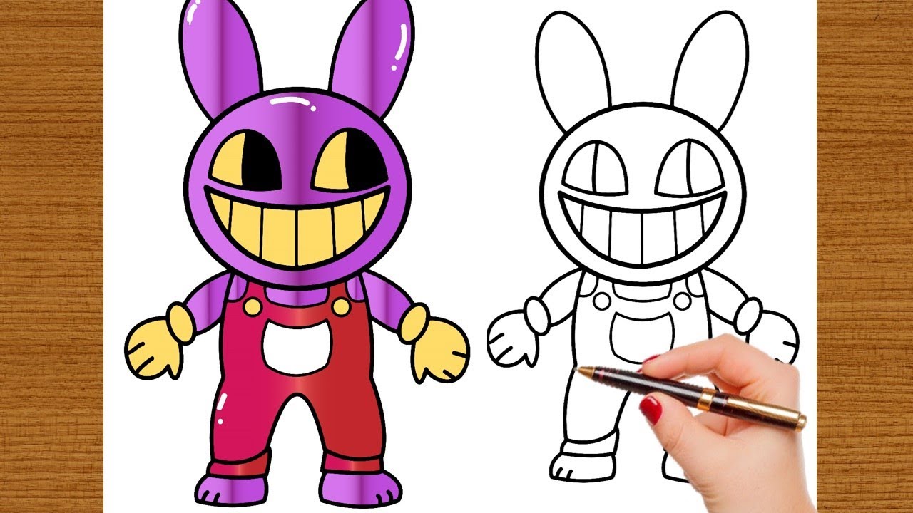 HOW TO DRAW CUTE Chibi Jax from The Amazing Digital Circus - YouTube
