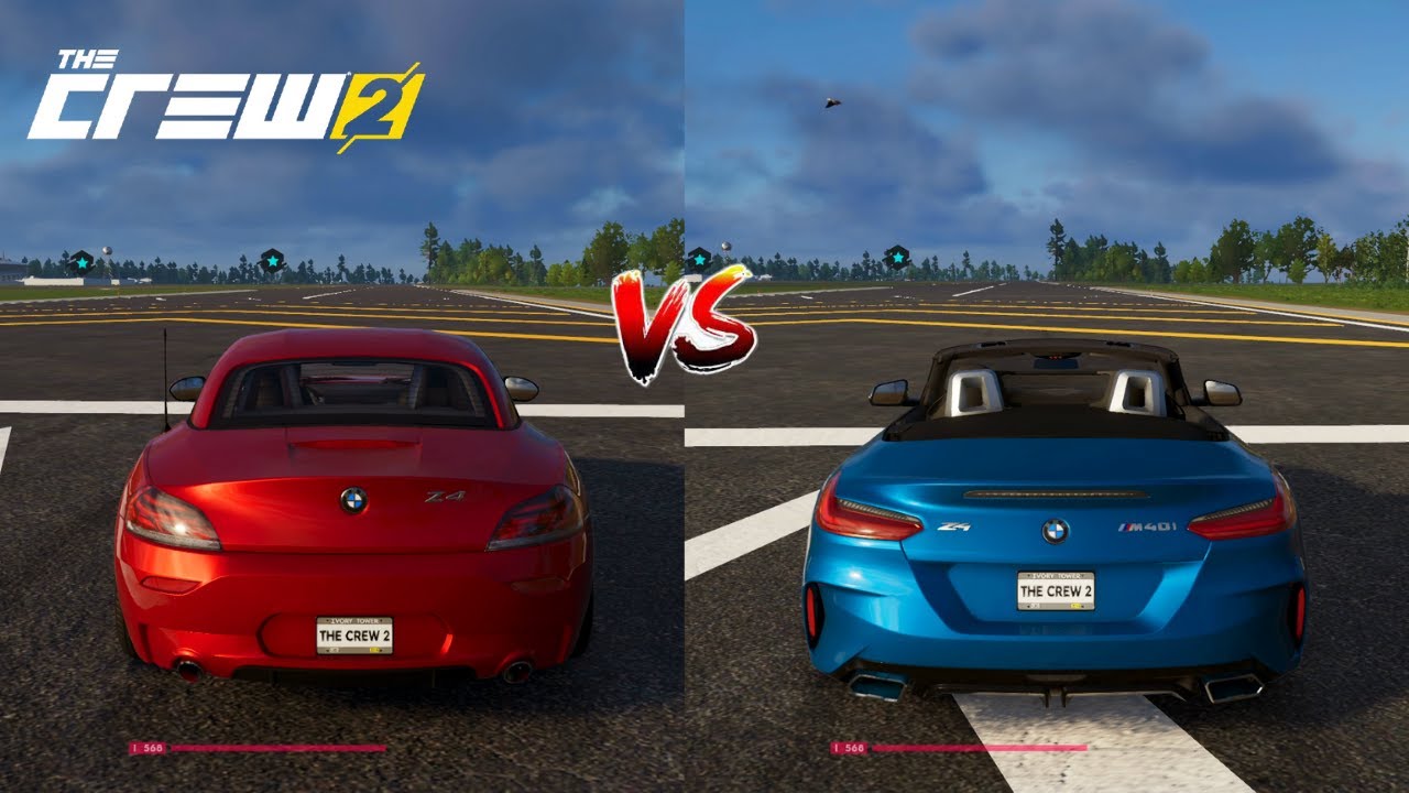 BMW Z4 M40i VS 2011 BMW Z4 DRAG RACE | The Crew 2 - YouTube