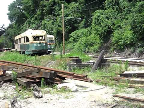 PCC Cars at Baltimore Streetcar Museum - YouTube