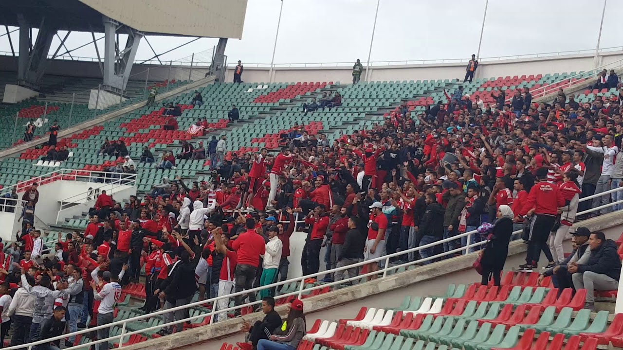 Winners ultras of morroco in match wac vs OCS - YouTube