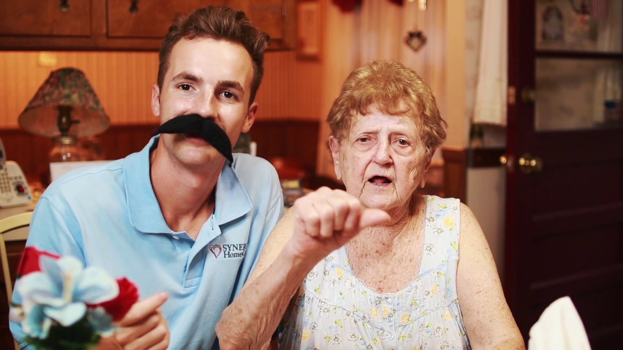 Kevin Counts on SYNERGY HomeCare when Grandma Lill is Sick! - YouTube