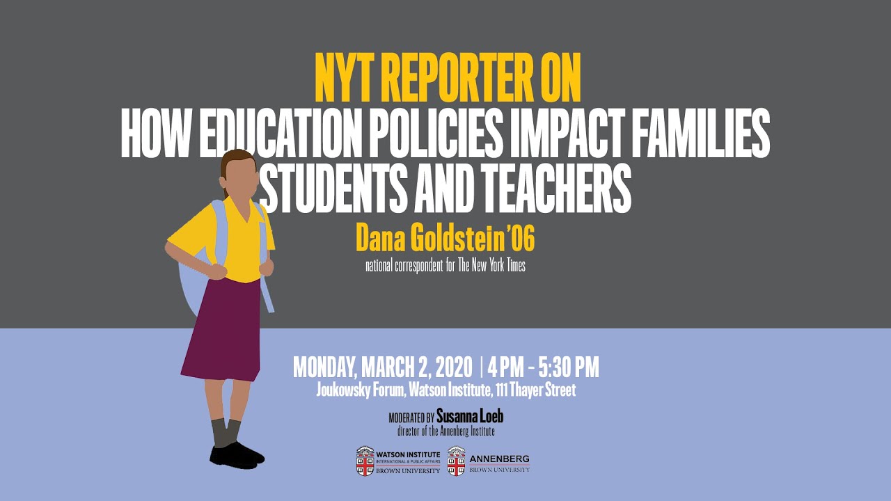 Dana Goldstein '06 ─ NYT Reporter on How Education Policies Impact ...
