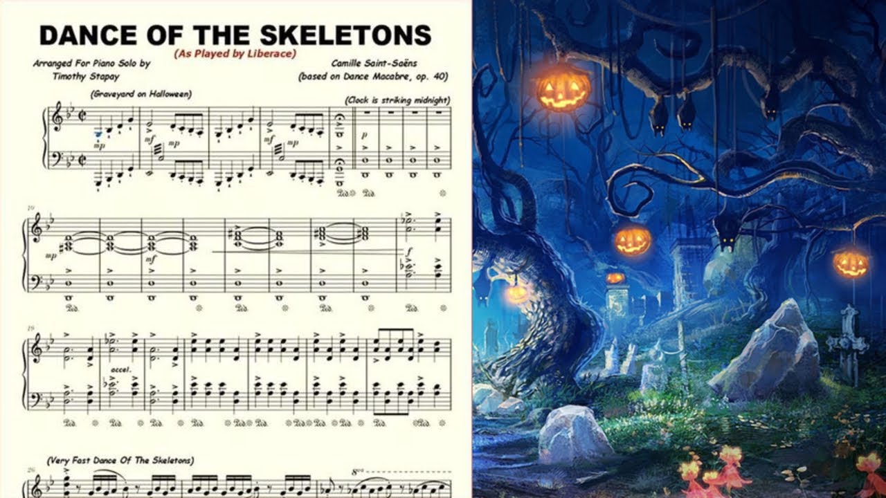Dance Of The Skeletons (Liberace) Piano Transcription - YouTube