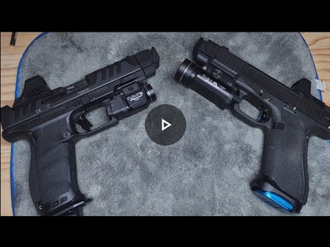 Walther PDP and Glock 45 running Parker Mountain Machine comps - YouTube