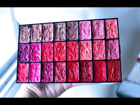 HOW TO DEPOT INTO MAC 24 PAN LIPSTICK PALETTES - YouTube