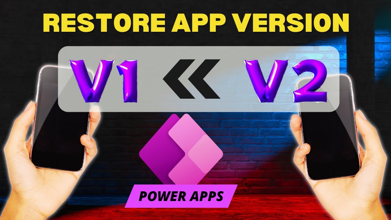 How to Roll Back and Restore a Previous Version in Power Apps - YouTube