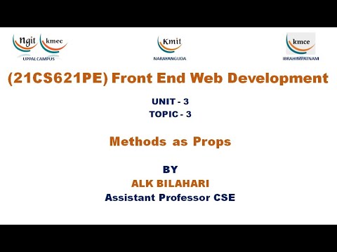 UNIT - 3_Methods as Props - YouTube