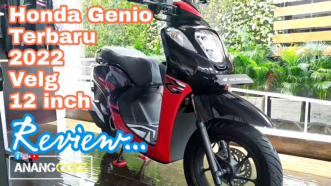 Review Honda Genio 110 Warna Merah Hitam Terbaru 2022, Cakep - YouTube