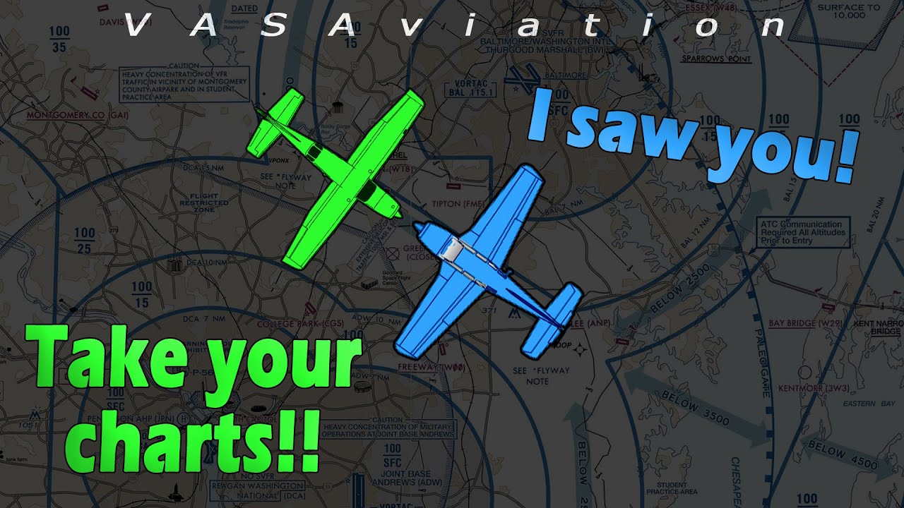 [RARE ATC] CLOSE CALL between 2 VFR AIRCRAFT within Potomac!! - YouTube