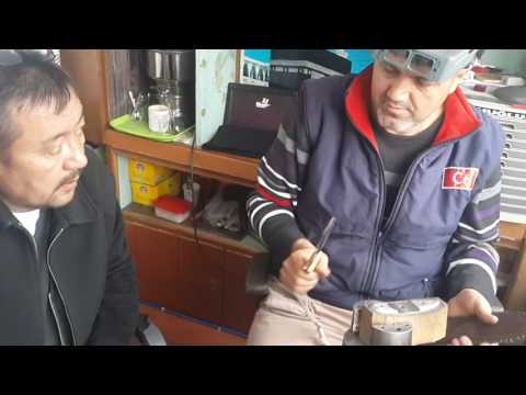 Gravür ustası İbrahim Sarı  Huğlu