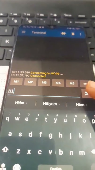HC-06 Serial Communication with Bluetooth terminal app #arduino - YouTube